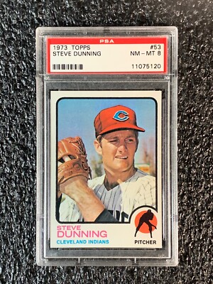 1973 Topps Baseball #53 Steve Dunning PSA 8 | eBay