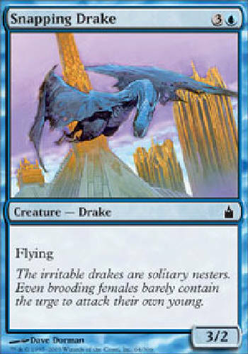 SNAPPING DRAKE FOIL X4 4 4X Ravnica MTG Magic the Gathering Cards ...