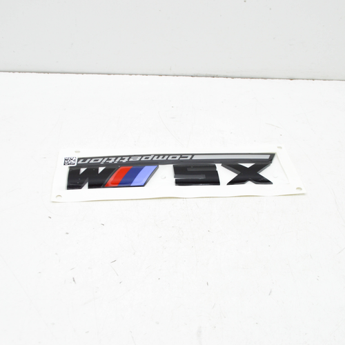 NEW BMW X5 M F95 REAR TRUNK BOOTLID BADGE 51148096408 8096408 ORIGINAL ...