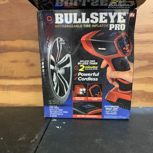 Bullseye Pro Portable Rechargeable Tire Inflator with Digital Pressure ...