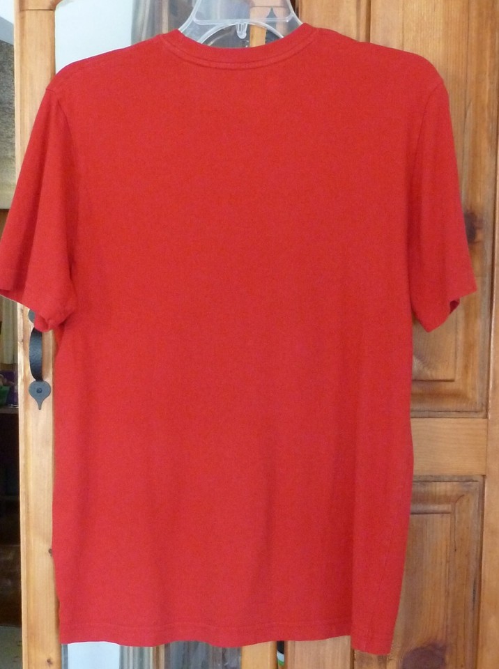 XERSION Red T-SHIRT with a large Gray contrast X; Cotton; Short /S ...