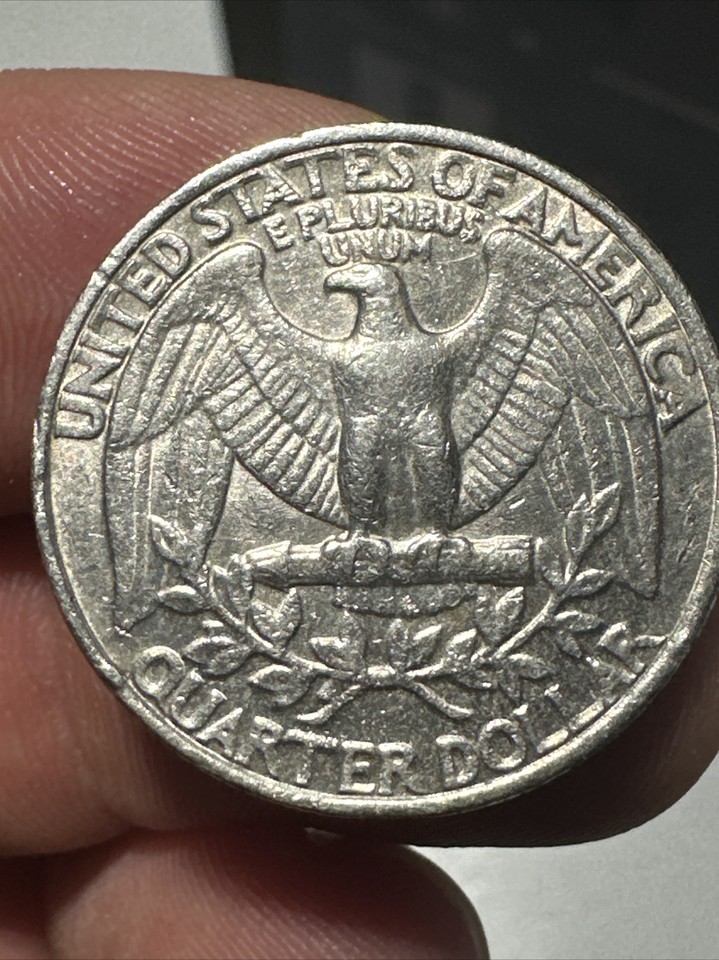 1985 Quarter Dollar P Washington Coin Great Condition Error On In God ...