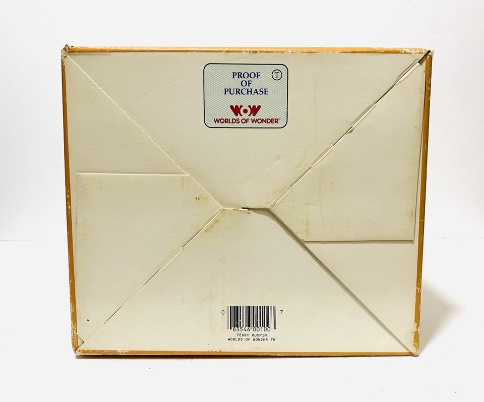 Vintage 1985 Teddy Ruxpin With Original Box NOT WORKING FOR PARTS OR ...