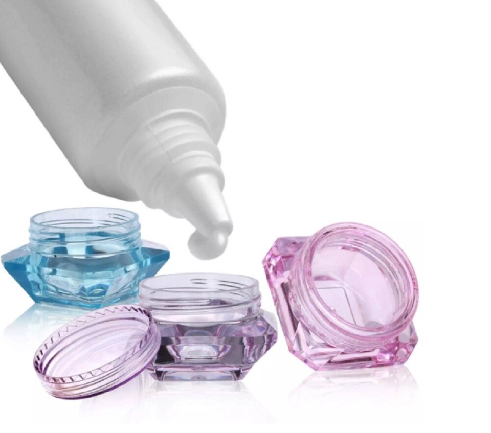 48pcs 5ml/5g Empty Cosmetic Jars Sample Pots Lip Balm Makeup Travel ...