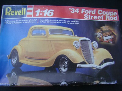 AWESOME VINTAGE MONOGRAM 34 FORD COUPE STREET ROD MOLDED IN YELLOW 1 ...