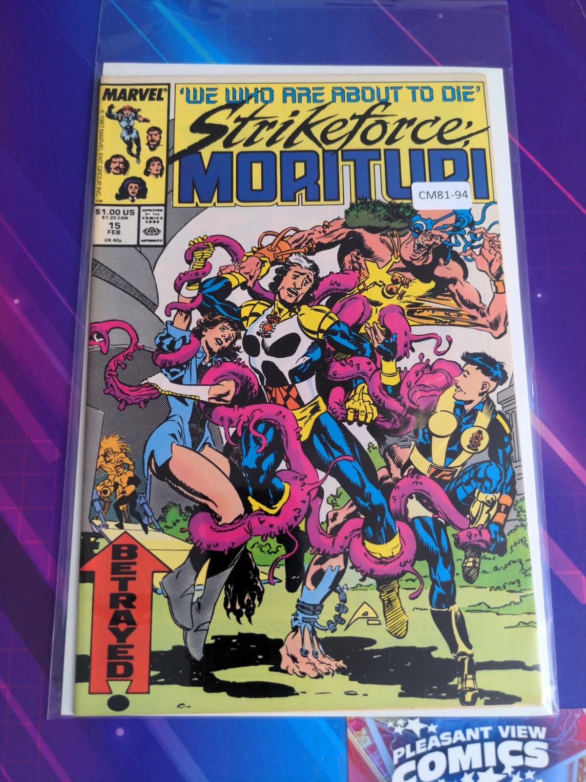 STRIKEFORCE: MORITURI #15 HIGH GRADE MARVEL COMIC BOOK CM81-94 | eBay