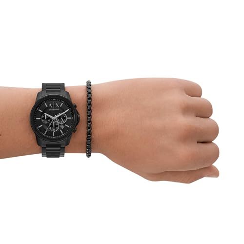 [A|X Armani Exchange] Watch Banks AX7153SET Men's Black | eBay