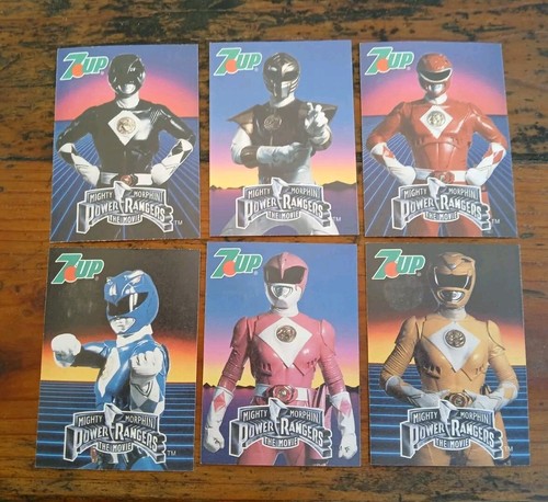 7up Power Rangers Cards All (6) One 7UP Power Rangers New Soda Can | eBay