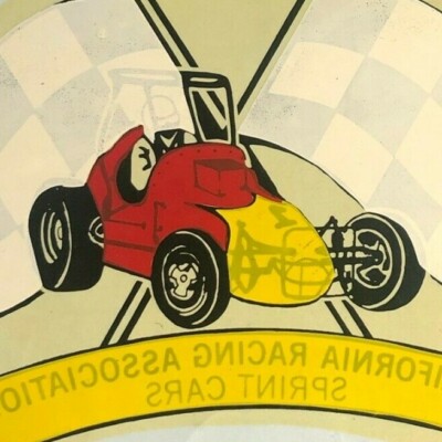 Scarce c1981 Die Cut California Racing Association CRA -- Die Cut ...