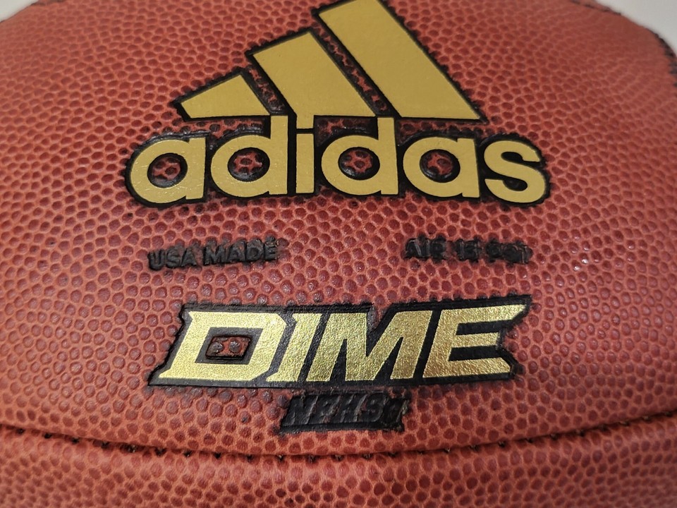 Adidas Dime NCAA Official Sized Leather Football Made In USA Brand New ...