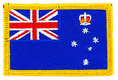 FLAG PATCH PATCHES VICTORIA Territory IRON ON EMBROIDERED AUSTRALIA ...