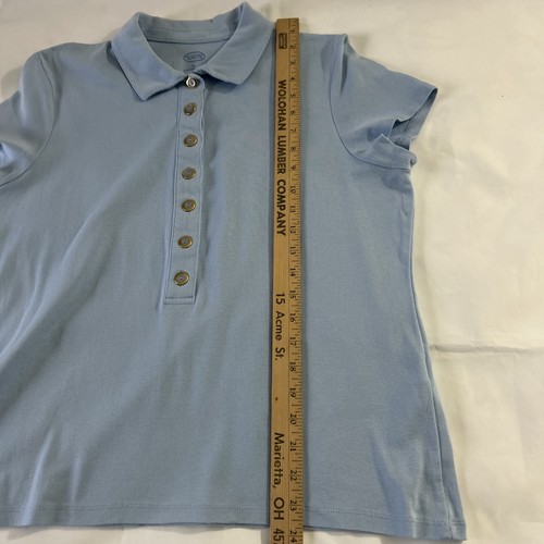 Talbots Shirt Light Blue Short Sleeve Cotton Knit Womens Xl | eBay