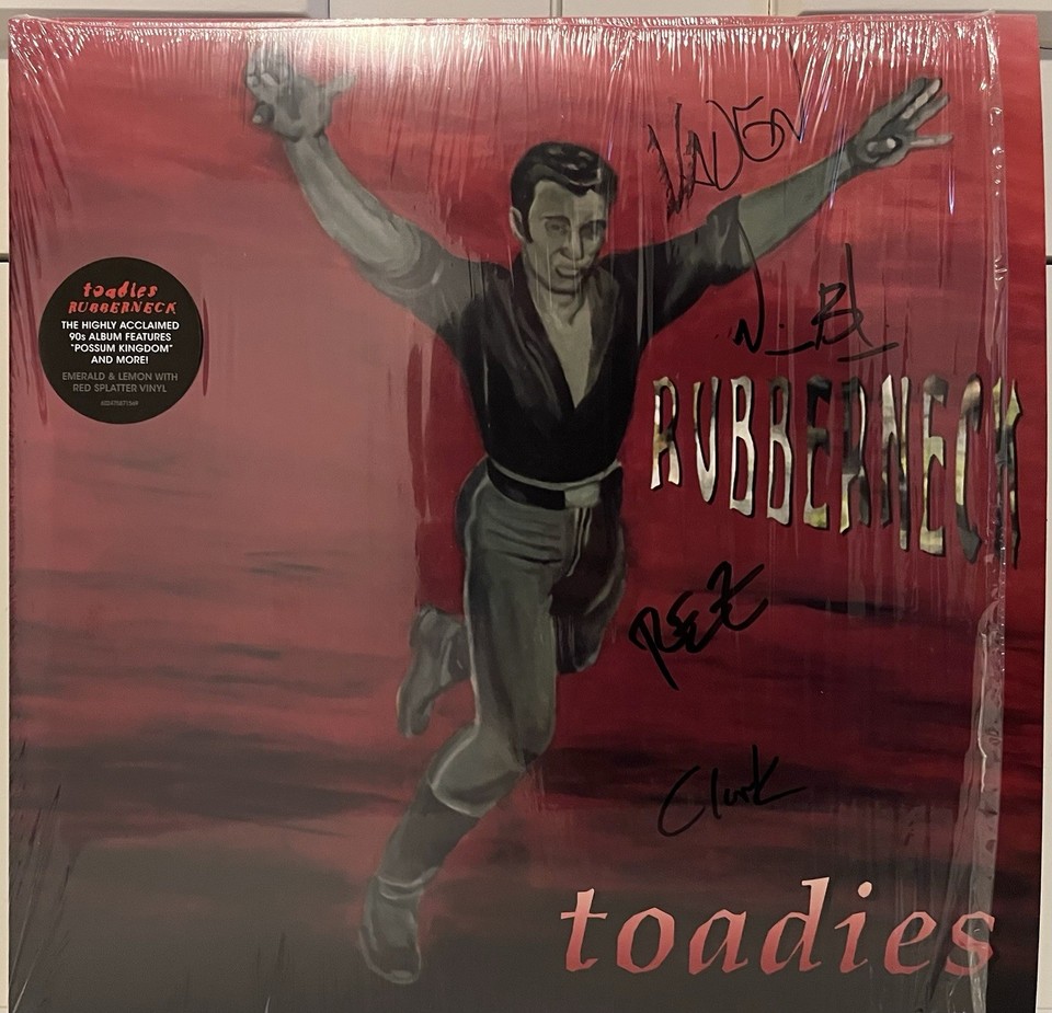 Toadies Rubberneck LP Splatter Colored Vinyl AUTOGRAPHED SIGNED ...