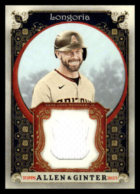2023 Topps Allen & Ginter Evan Longoria Full Size Relic AGRB-EL ...