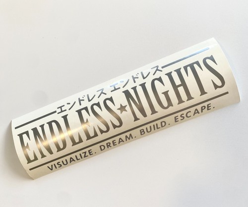 Endless Nights Large Window Decal - Picture 1 of 1
