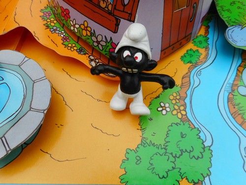 20007 schtroumpf noir angry smurf puffo puffi schlumpf schtroumpfette ...