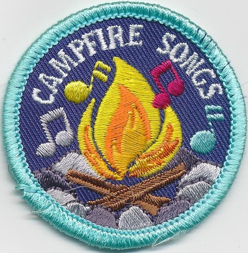 Girl Boy Cub CAMPFIRE SONGS Fun Patches Crests Badges SCOUT GUIDE camp Singing | eBay