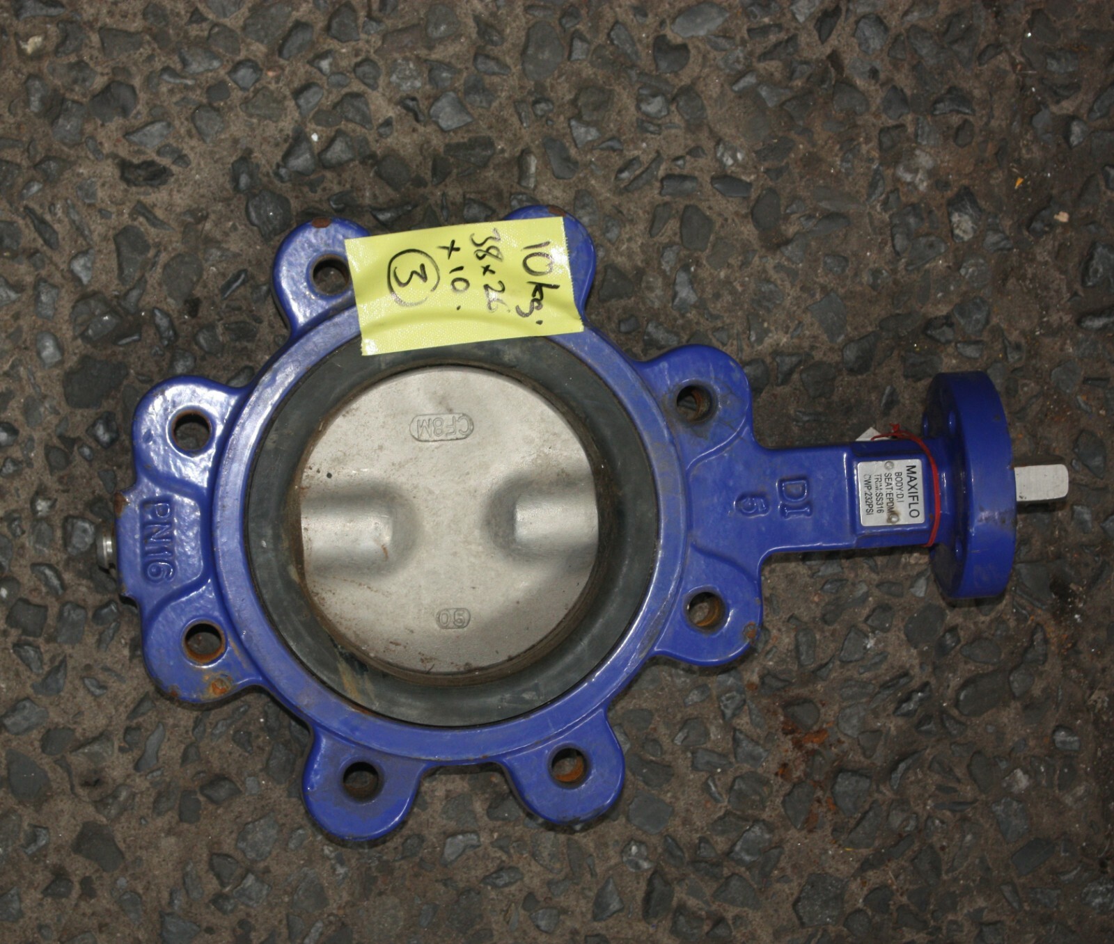 MAXIFLO 5" inch DN125 125mm lugged wafer butterfly valve PN16 SS316 ...