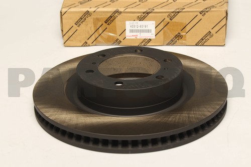4351260191 Genuine Toyota DISC, FRONT 43512-60191 | eBay