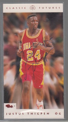 JUSTUS THIGPEN 1993 Classic Futures #83 Iowa State TTM/IP Signed ...