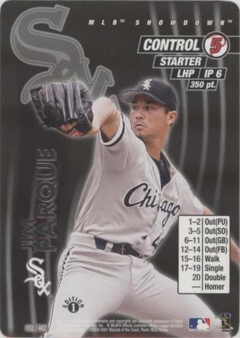 2001 MLB Showdown - Jim Parque #102 Edition 1 for sale online | eBay