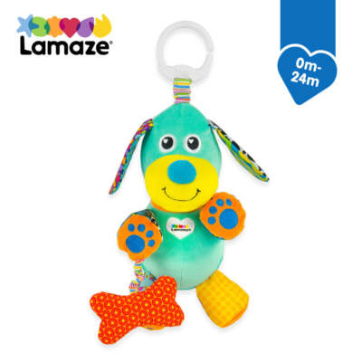 Lamaze Play & Grow Pupsqueak Baby Activity Development Rattle/Soft Toy ...