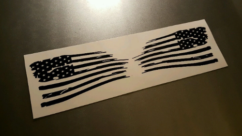 Distressed American Charging flag set 3 sizes fits Wrangler Chevrolet ...