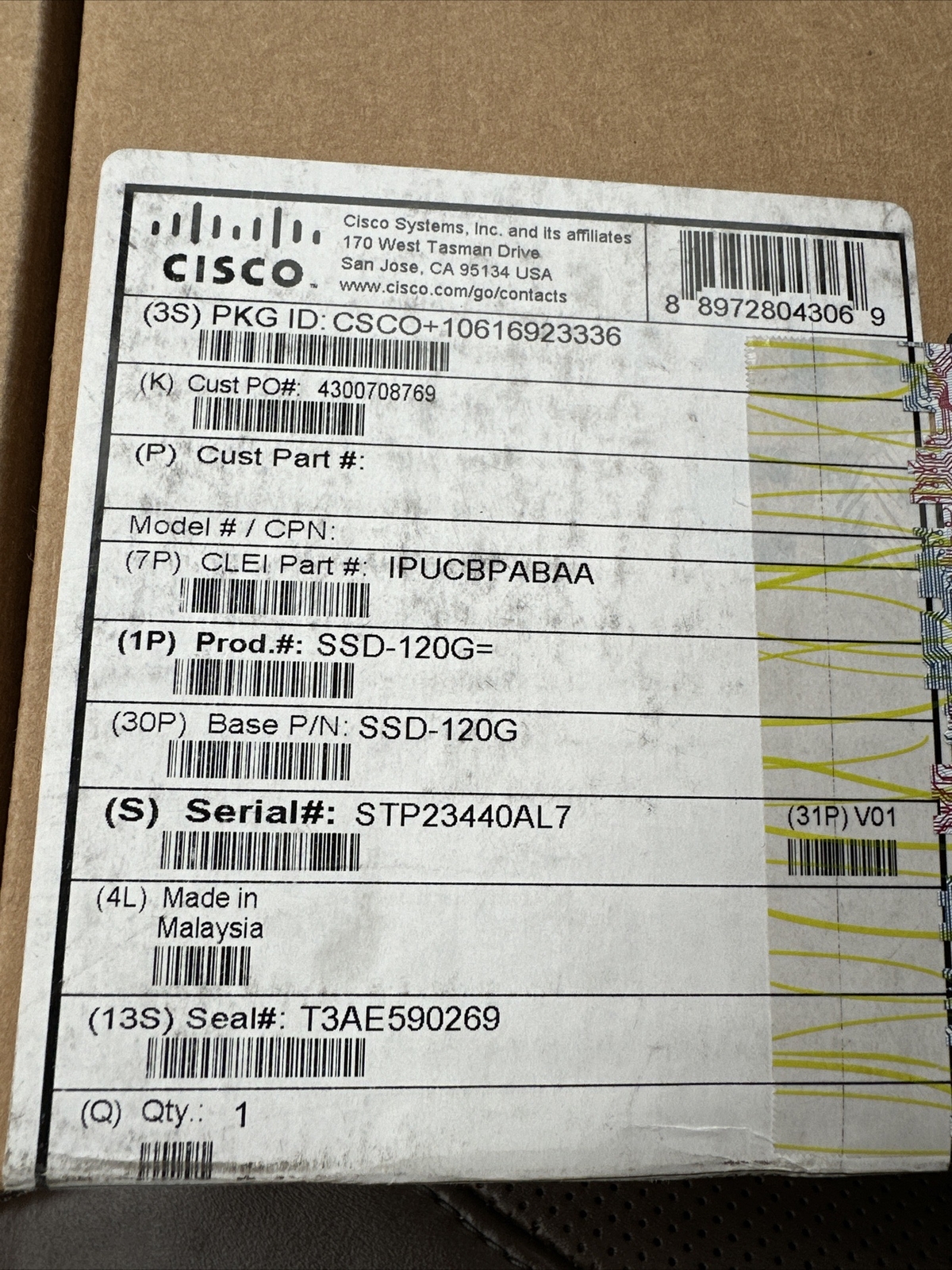Cisco SSD-120G 120GB External 2.5'' USB Solid State Drive for sale ...