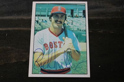 RICK MILLER 1975 SSPC BOSTON RED SOX AUTOG'D CARD | eBay