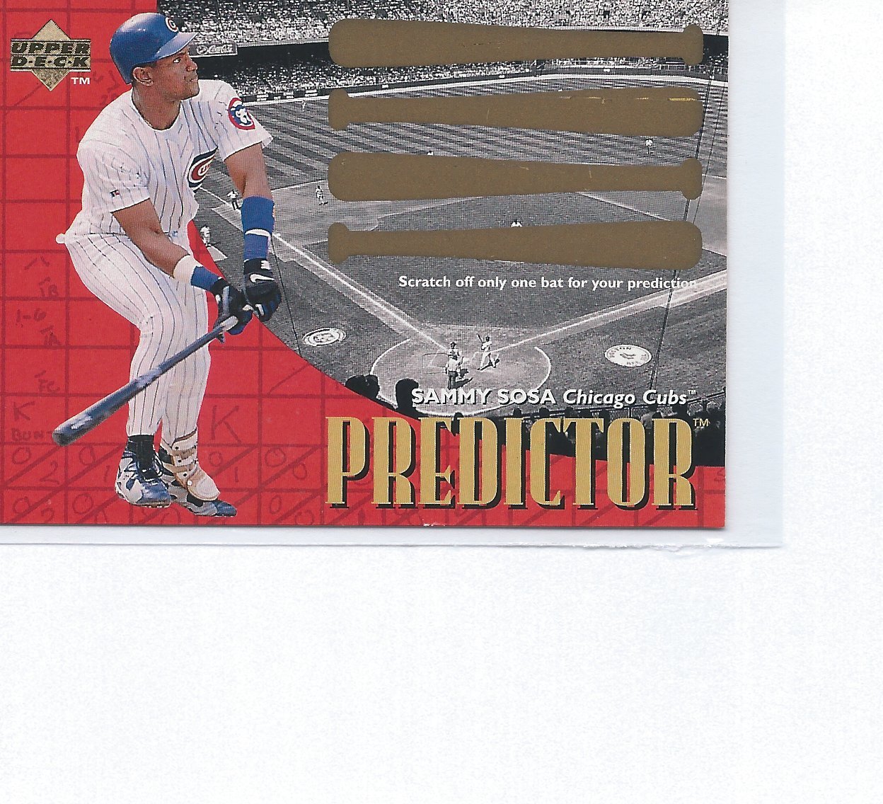 1997 Sammy Sosa Upper Deck Predictor Card Chicago Cubs #P9 | eBay