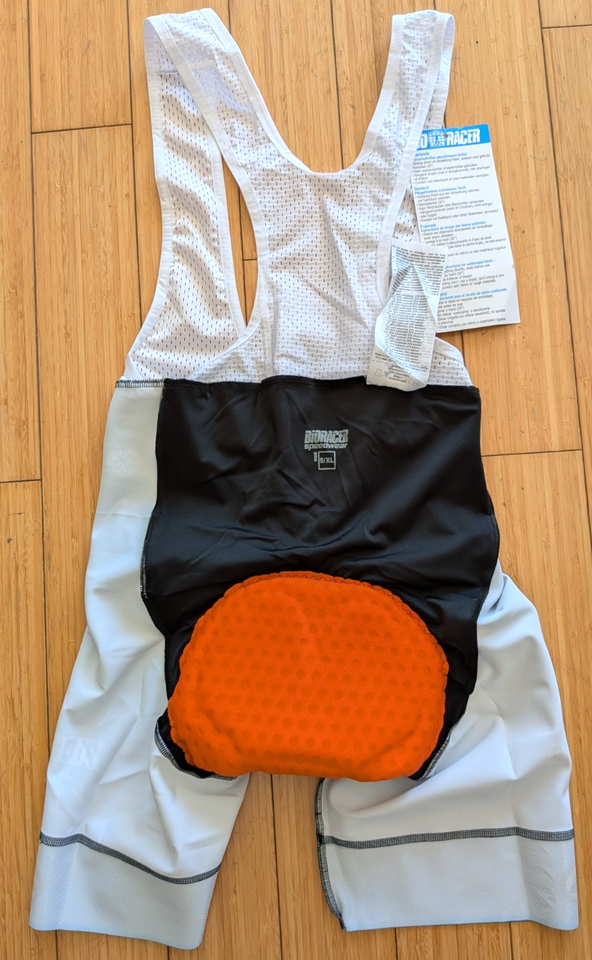 Bioracer Mens Cycling Bib Shorts Size 5 XL Padded Compression Bike NWT ...
