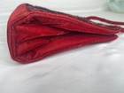 Vintage Red Hat Society Red Velvet & Sequin Beaded Purse with Double ...