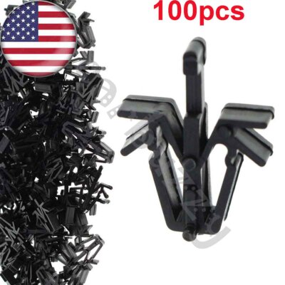 100pcs Black New Nylon Grille Clips Grill Retainers for 1995-2004 ...