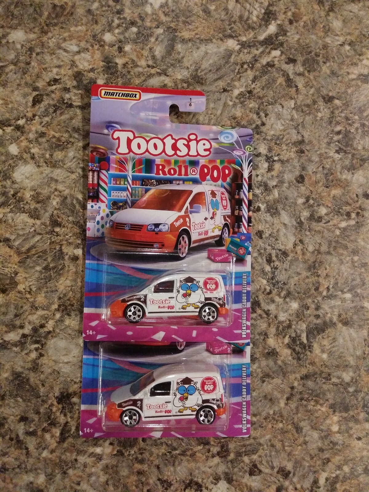 Matchbox Candy Cars Tootsie Roll Pop Volkswagen Caddy Delivery LOT OF 2 ...