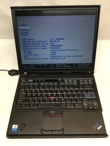 Vintage IBM ThinkPad T40 14" Laptop Intel Pentium M -512MB RAM-ME | eBay