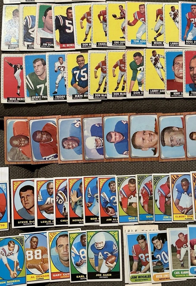 Vintage Football Card Collection - 1950-60s - 359 Different - Topps ...