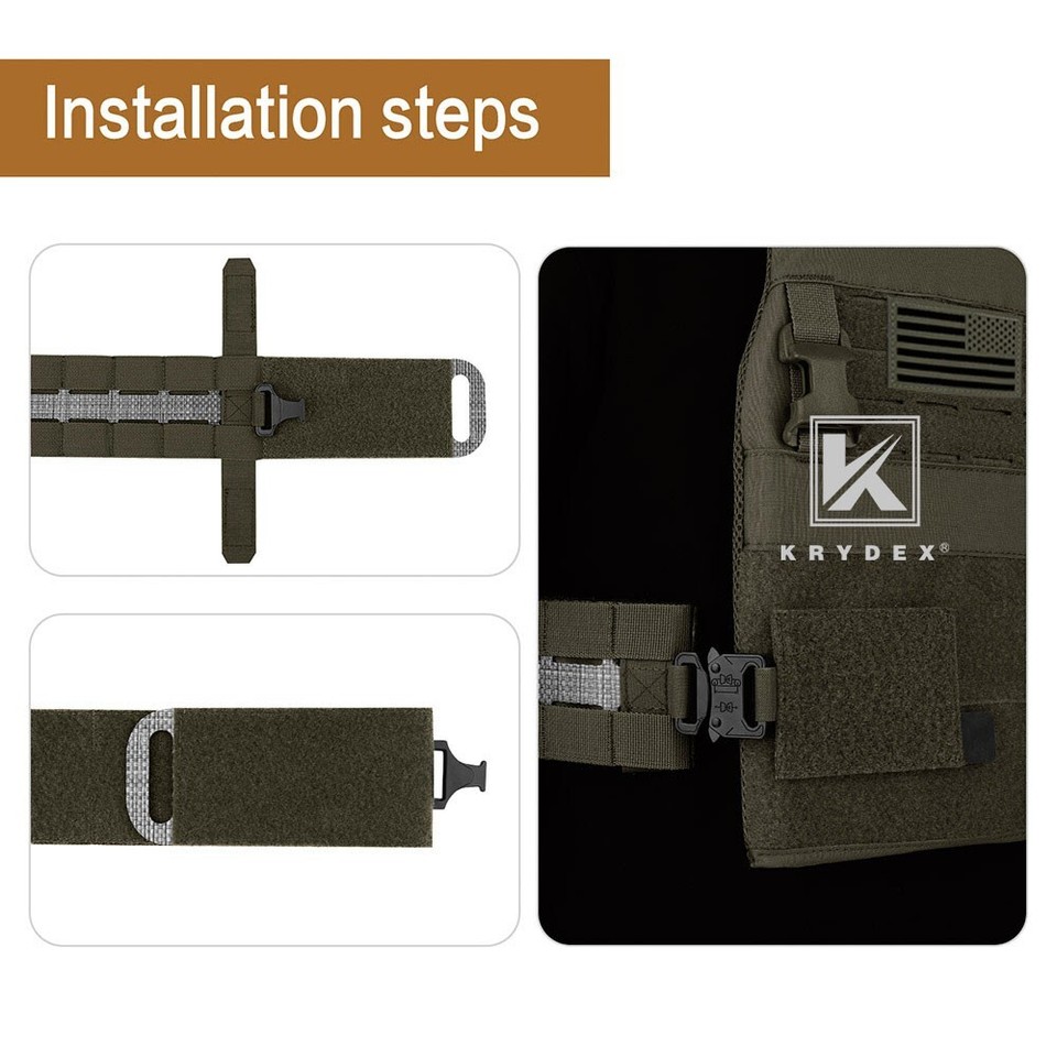 KRYDEX Cummerbund Adapters Quick Release Metal Buckle fits AVS FCPC ...