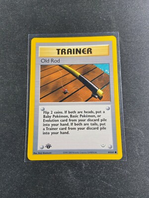 Pokemon Neo Revelation 1st Edition Mint Old Rod 64/64 PSA 9 10 | eBay