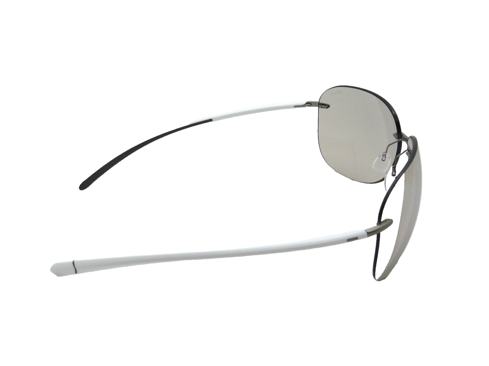 Silhouette BAYSIDE 8729 White Cool Grey/Light Q Grey Mirrored (7110 ...