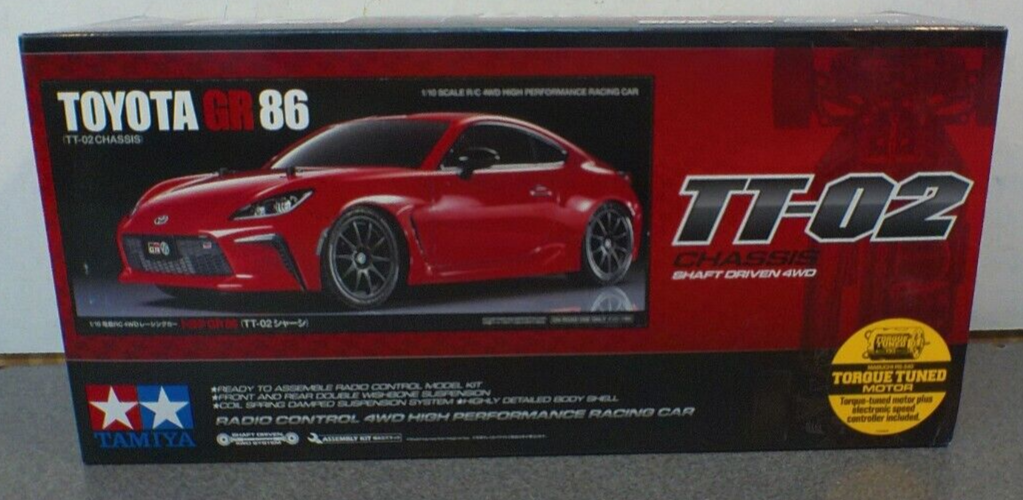 Tamiya Toyota GR 86 TT-02 1/10 4WD Electric Touring Car Kit 58694 ...