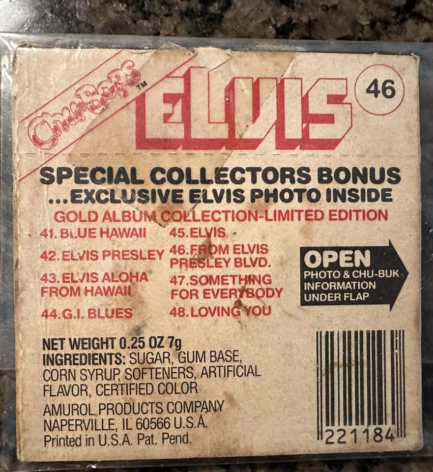 ELVIS PRESLEY MINIATURE ALBUM COLLECTION - CHU BOPS #46 - GUM RECORD ...