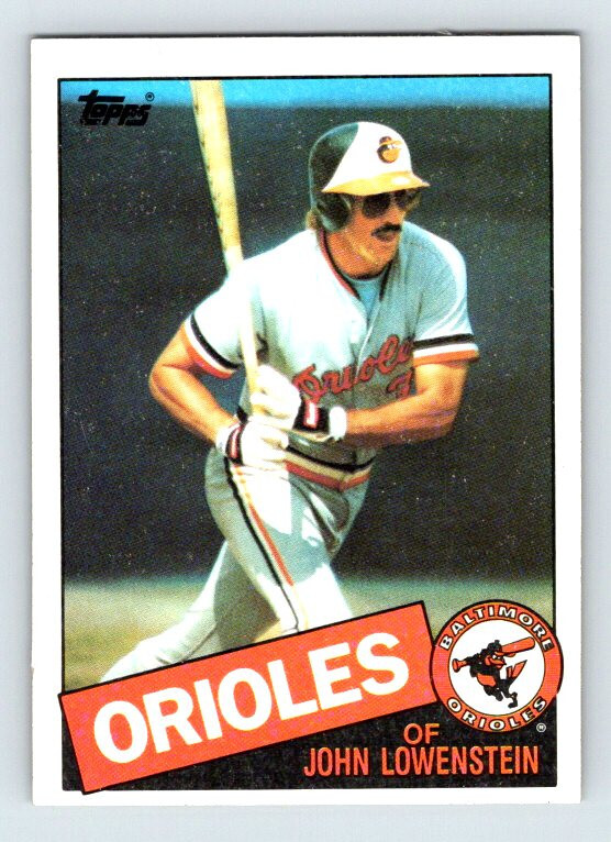 JOHN LOWENSTEIN Baltimore Orioles 1985 Topps Baseball Card B222 | eBay