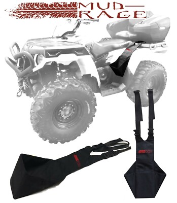 TOUGH! MUD-RAGE Universal Fit ATV Rear Passenger Foot Rests Foot pegs ...