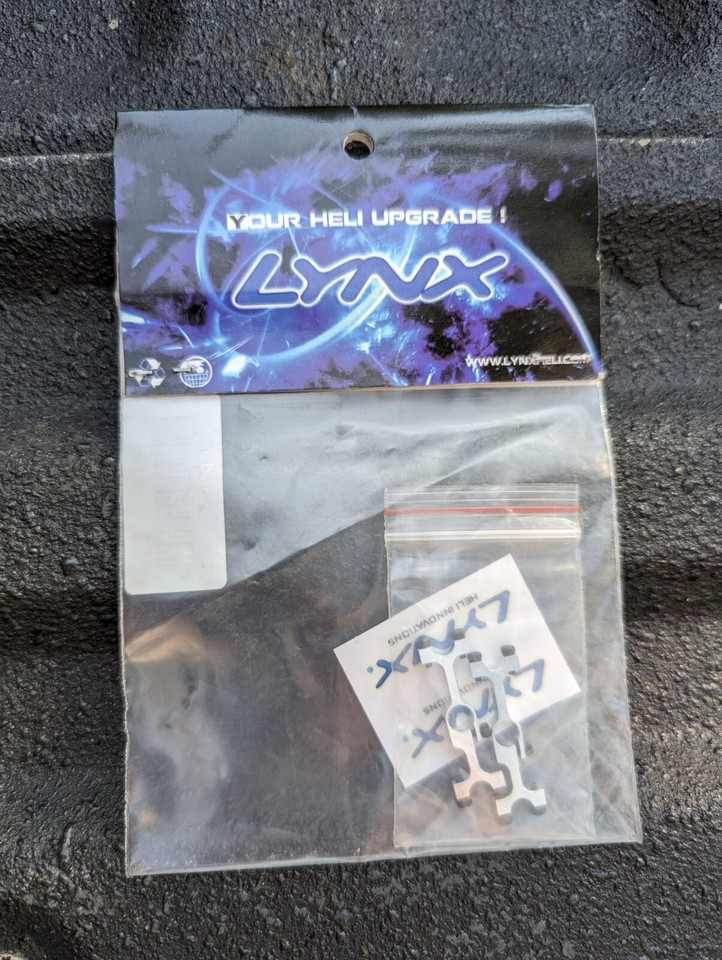 LYNX 200srx Frame RC Helicopter Part CNC Boom Clamp Set Silver LX1593 ...