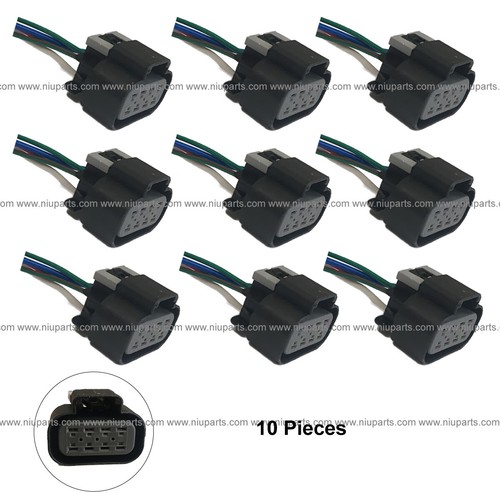 10 Pcs 8 Wire Plug 8Pin Female Connector Fit Volvo VNL, Freightliner ...