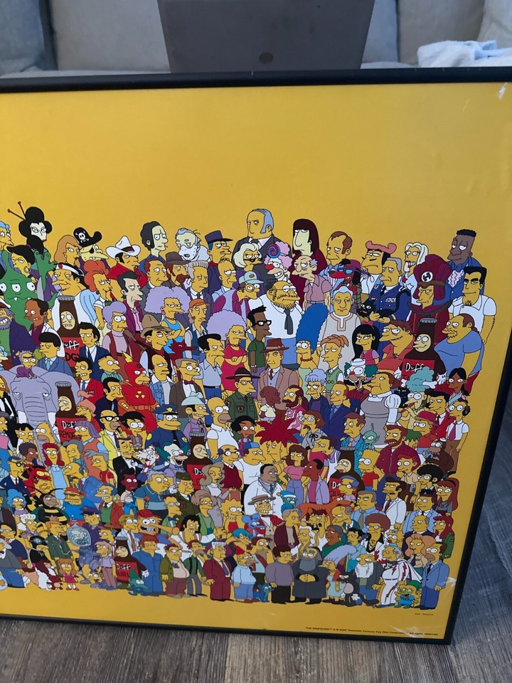 SIMPSON FRAMED CHARACTER POSTER | eBay