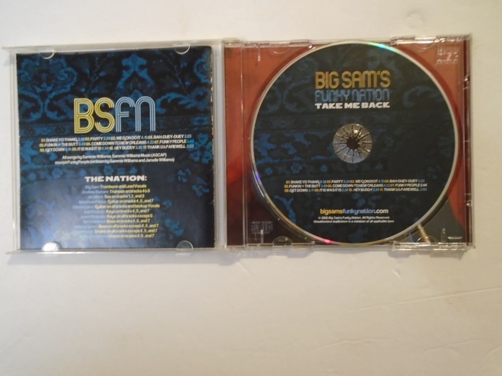 BIG SAM'S FUNKY NATION - Take Me Back - CD 2006 Rare! 828628800020 | eBay