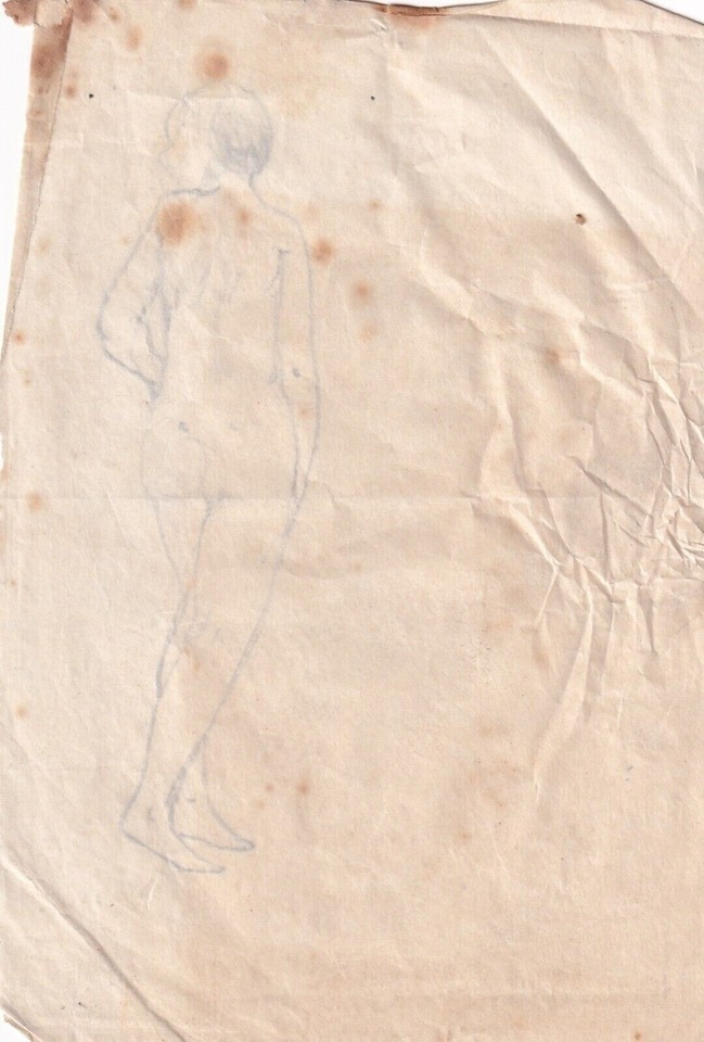 Antique Arab Arabic Sketch Painting Egyptian Artist " Hassan Sabry ...