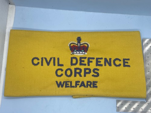 Civil Defence Corps Welfare Armband - Queen's Crown British Home Front ...