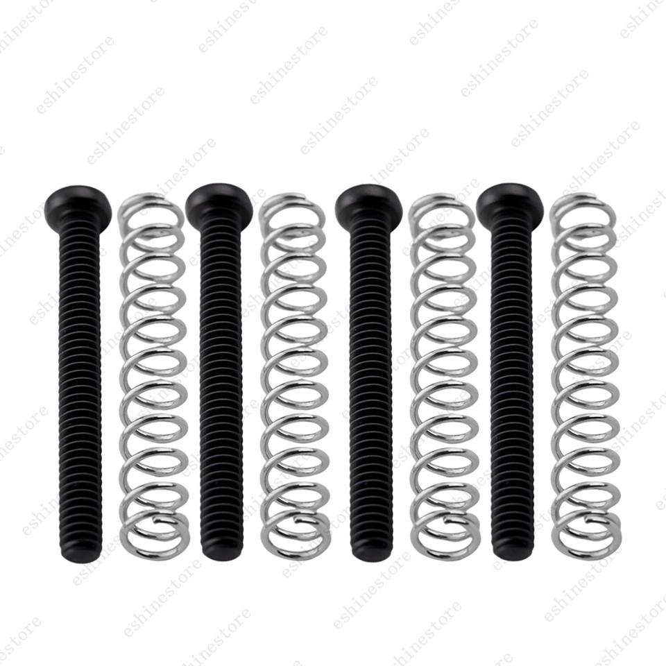4 Pcs Guitar humbucker pickup Height Adjustment screws and springs-1/8 ...